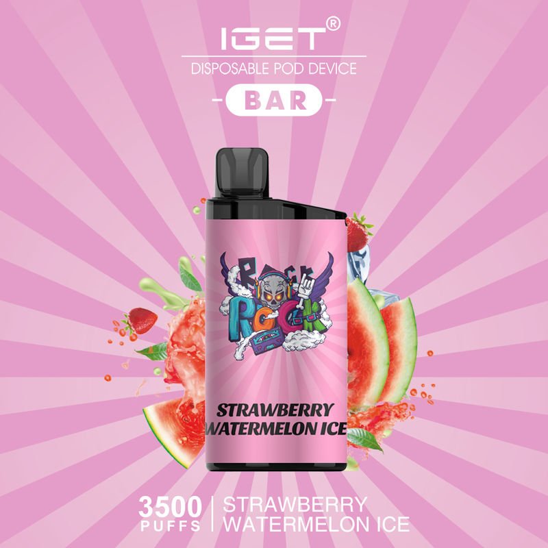 IGET BAR STRAWBERRY WATERMELON ICE – 3500 PUFFS - Vape Store Australia